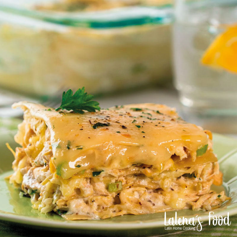 Lasagna de pollo Especial / White Sauce Chicken Lasagna – Lalena's Food